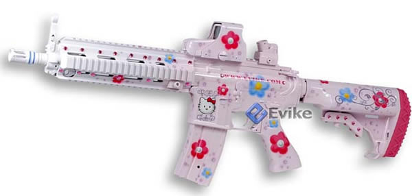 Evike.com Custom Airsoft Electric Rifle - Pink is Confidence | Popular ...