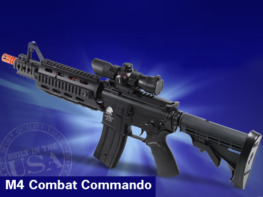 UTG Advanced Model 4 M4 Combat Commando at Evike.com | Popular Airsoft ...