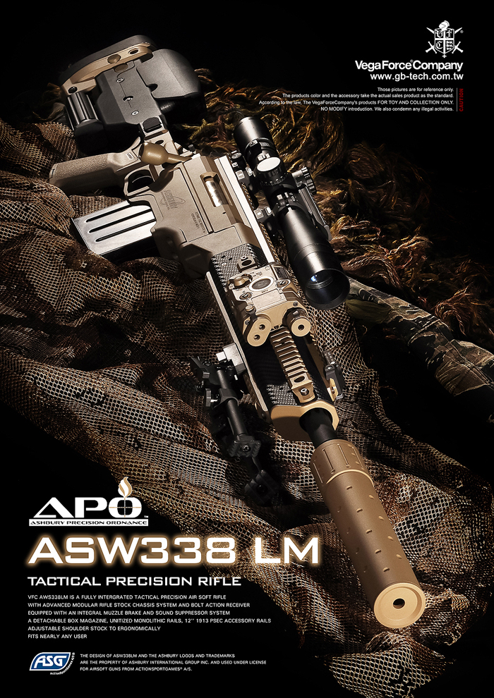 VFC APO ASW338LM Precision Sniper Rifle | Popular Airsoft: Welcome To ...