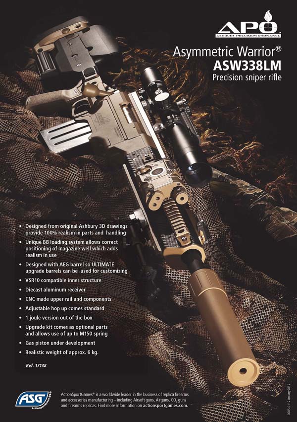 ASG Ashbury ASW338LM Pre-Order | Popular Airsoft: Welcome To The ...