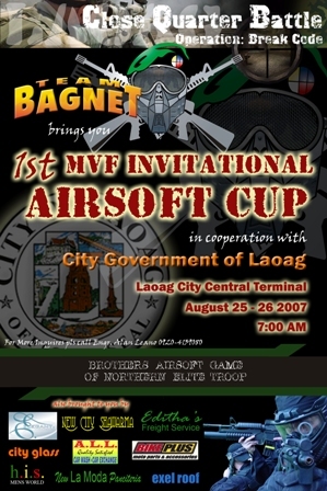 1st MVF Invitational Airsoft Cup 25-26 August 2007, Laoag City ...