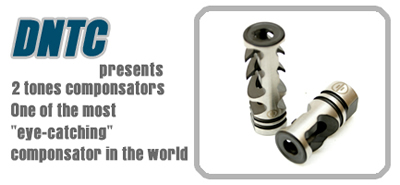 New 2-Tone DNTC Compensators And Rail Gas Blocks | Popular Airsoft ...