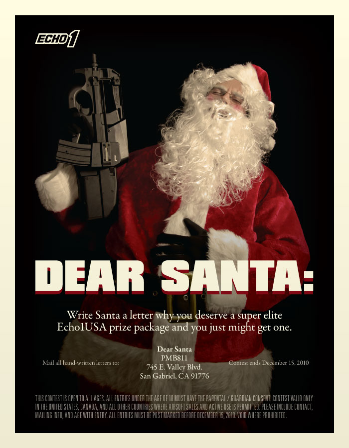 Write Santa & Win an Echo1 Prize | Popular Airsoft: Welcome To The ...