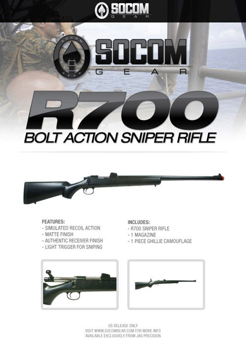 SOCOM Gear R700 Bolt Action Sniper Rifle | Popular Airsoft: Welcome To ...
