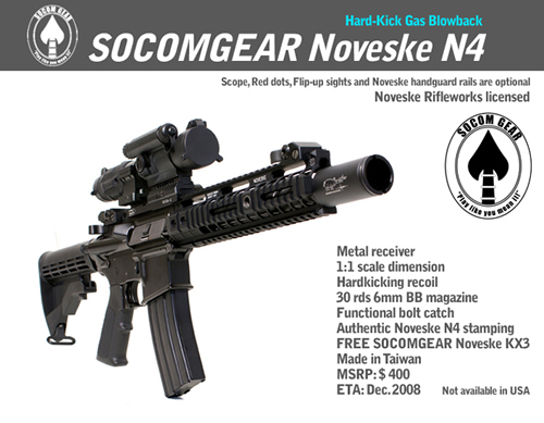SOCOMGEAR Noveske N4 Gas Blowback Rifle To Be Released | Popular ...