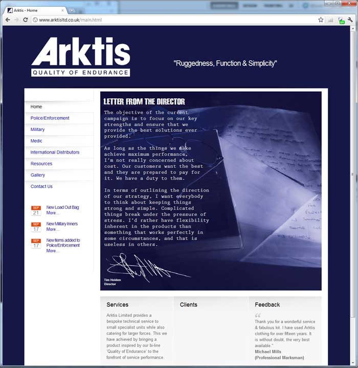 Arktis Ltd. Launches New Website | Popular Airsoft: Welcome To The ...