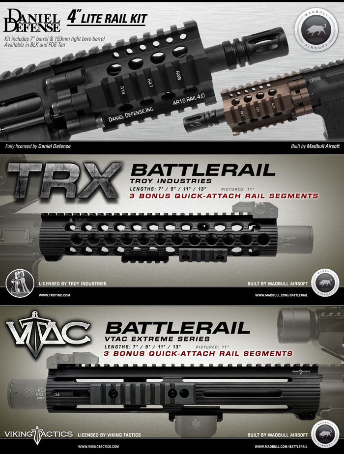 Daniel Defense Licensed 4" Lite Rail Kit | Popular Airsoft: Welcome To ...