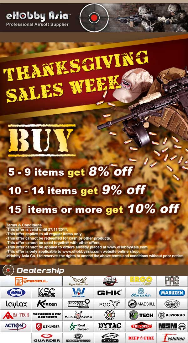 eHobby Asia Thanksgiving Sales Week | Popular Airsoft: Welcome To The ...