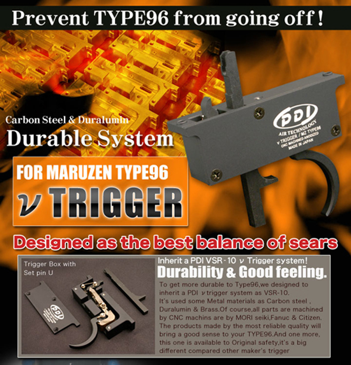 PDI Japan Trigger for Maruzen Type 96 | Popular Airsoft: Welcome To The ...