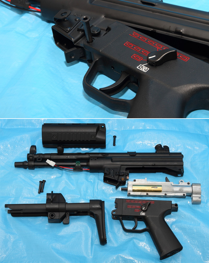 Ics Mx5 Mp5 Sd Navy Pdw Folding Stock Airsoft Gun BOLT SWAT MP5 SD5