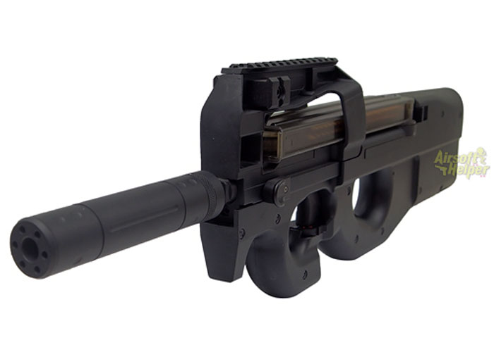 KS P90 TR Airsoft AEG with Silencer | Popular Airsoft