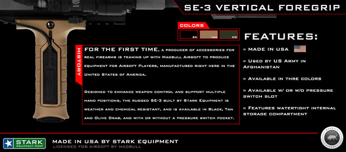 Stark Equipment SE3 Vertical Foregrip Video | Popular Airsoft: Welcome ...
