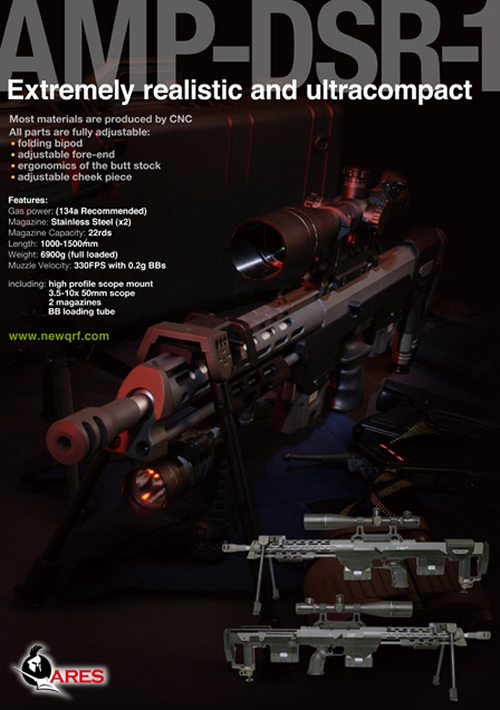 Feast Your Eyes on the ARES AMP-DSR-1 | Popular Airsoft: Welcome To The Airsoft World