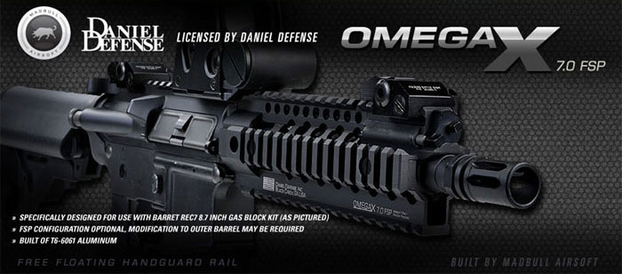 Barrett REC7 Gas Block Kit /DD OmegaX 7.0 FSP | Popular Airsoft ...