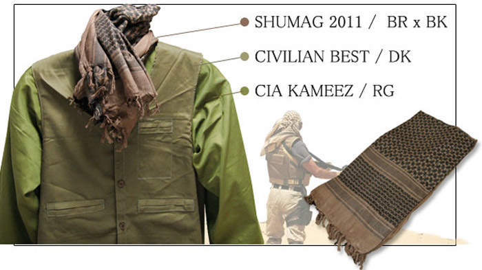 ASF Shemagh 2011 Series Brown & Black | Popular Airsoft: Welcome To The ...
