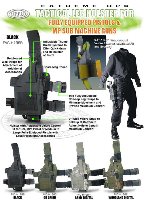 UTG Adjustable Combat Tactical Leg Holster | Popular Airsoft: Welcome ...
