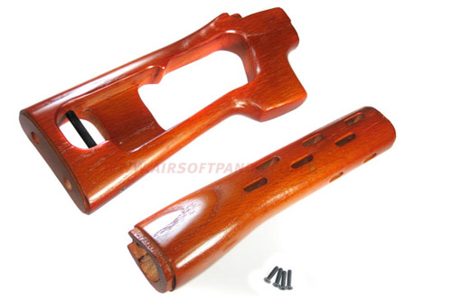 Wood King Real Wood Kit Set for A&K SVD Dragunov | Popular Airsoft ...