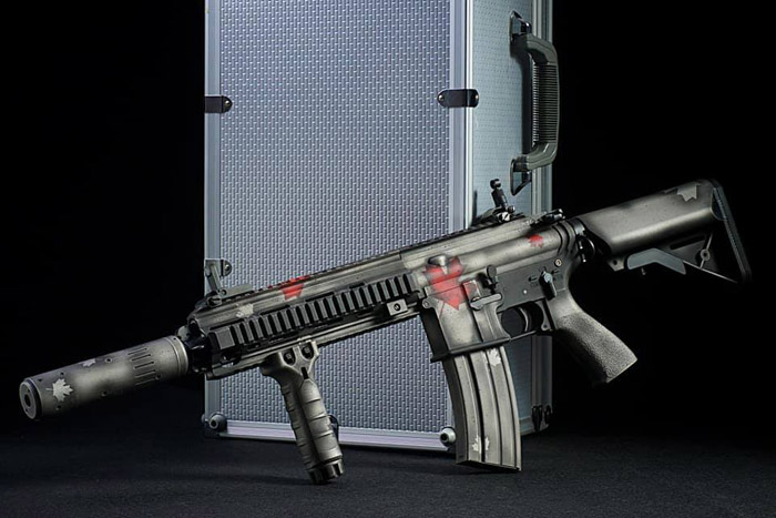 Custom Painted Airsoft M4