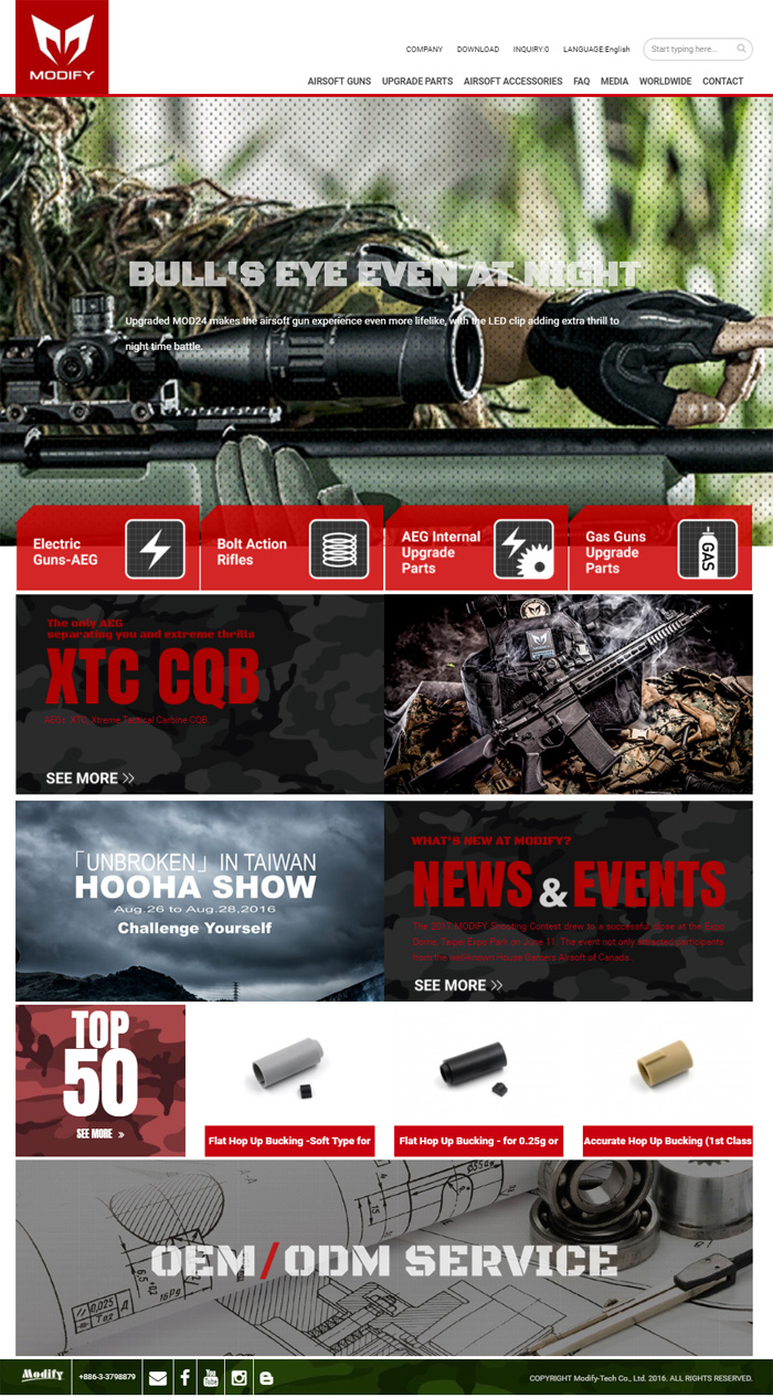 Modify Launches Newly Redesigned Website | Popular Airsoft: Welcome To ...