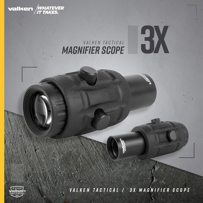 Valken V Tactical 3X Magnifier Scope | Popular Airsoft: Welcome To The ...