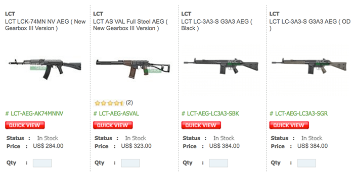 WGC Shop: LCT Airsoft AEG Restock | Popular Airsoft: Welcome To The ...