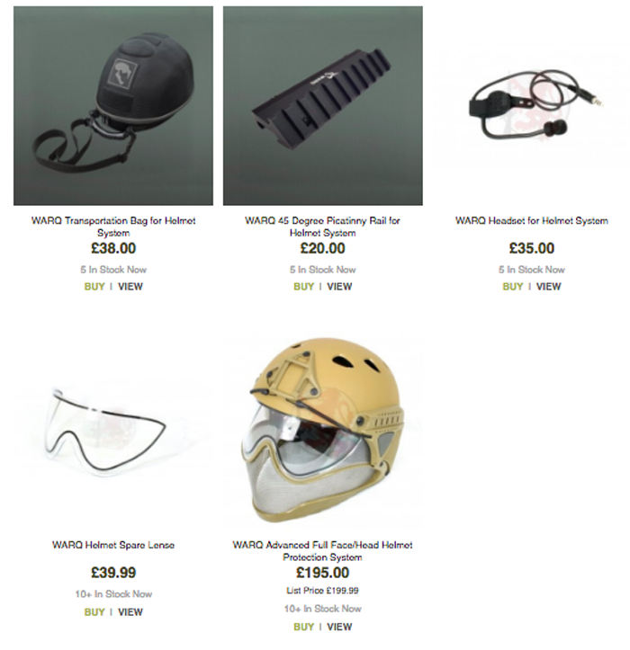 WarQ Helmets Now At Land Warrior Airsoft | Popular Airsoft: Welcome To ...