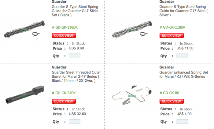 Guarder Restock At WGC Shop | Popular Airsoft: Welcome To The Airsoft World