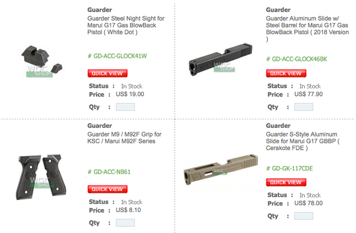 Guarder Restock At WGC Shop | Popular Airsoft: Welcome To The Airsoft World
