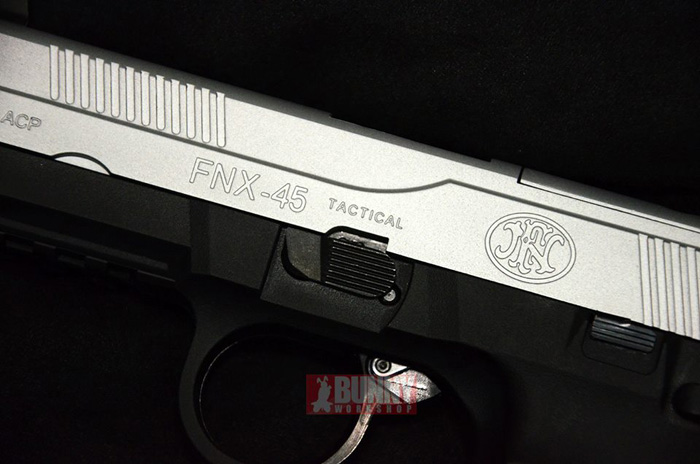 Bunny Custom Stainless FNX-45 Tactical Pistol | Popular Airsoft ...