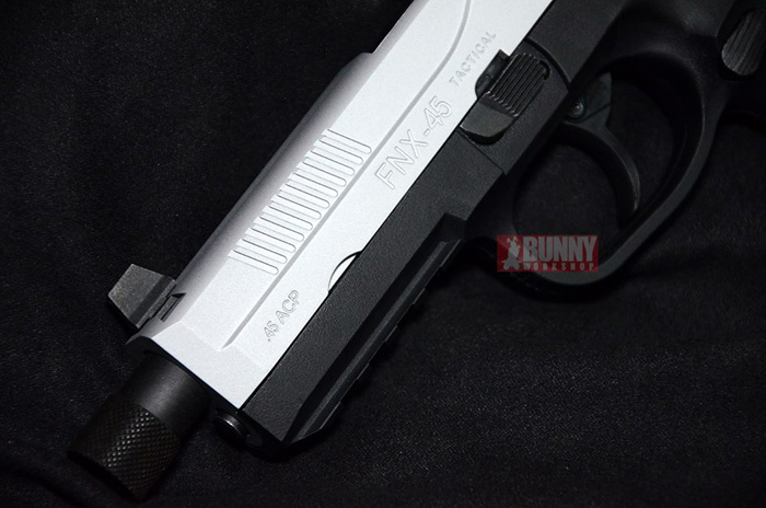 Bunny Custom Stainless FNX-45 Tactical Pistol | Popular Airsoft ...