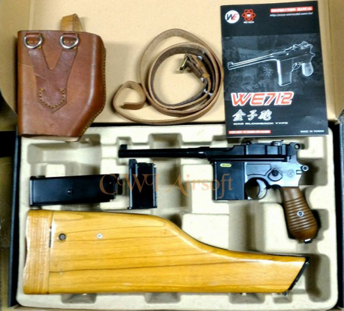 WE M712 GBB With Wood Stock Set | Popular Airsoft: Welcome To The ...