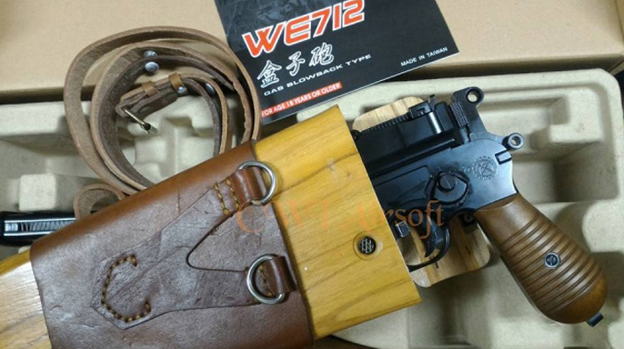 WE M712 GBB With Wood Stock Set | Popular Airsoft: Welcome To The ...