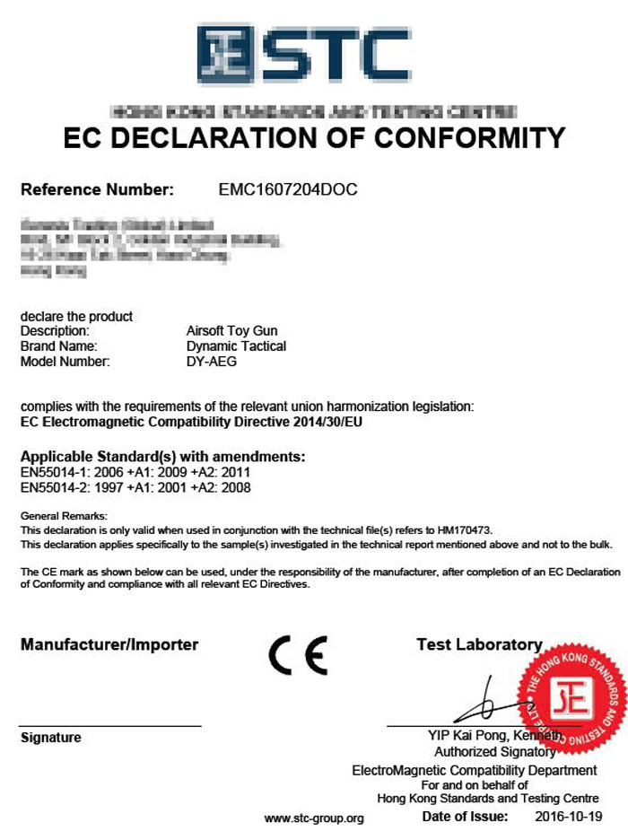 DYTAC Products Are Now EU EMC Compliant | Popular Airsoft: Welcome To ...