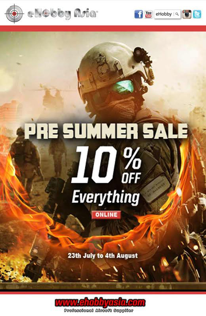 10% Off With eHobby Asia's Pre-Summer Sale | Popular Airsoft: Welcome ...