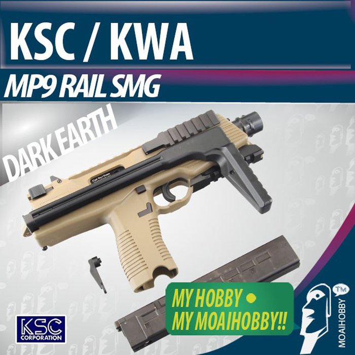 KSC TP9 Rail GBB DE At MoaiHobby | Popular Airsoft: Welcome To The ...