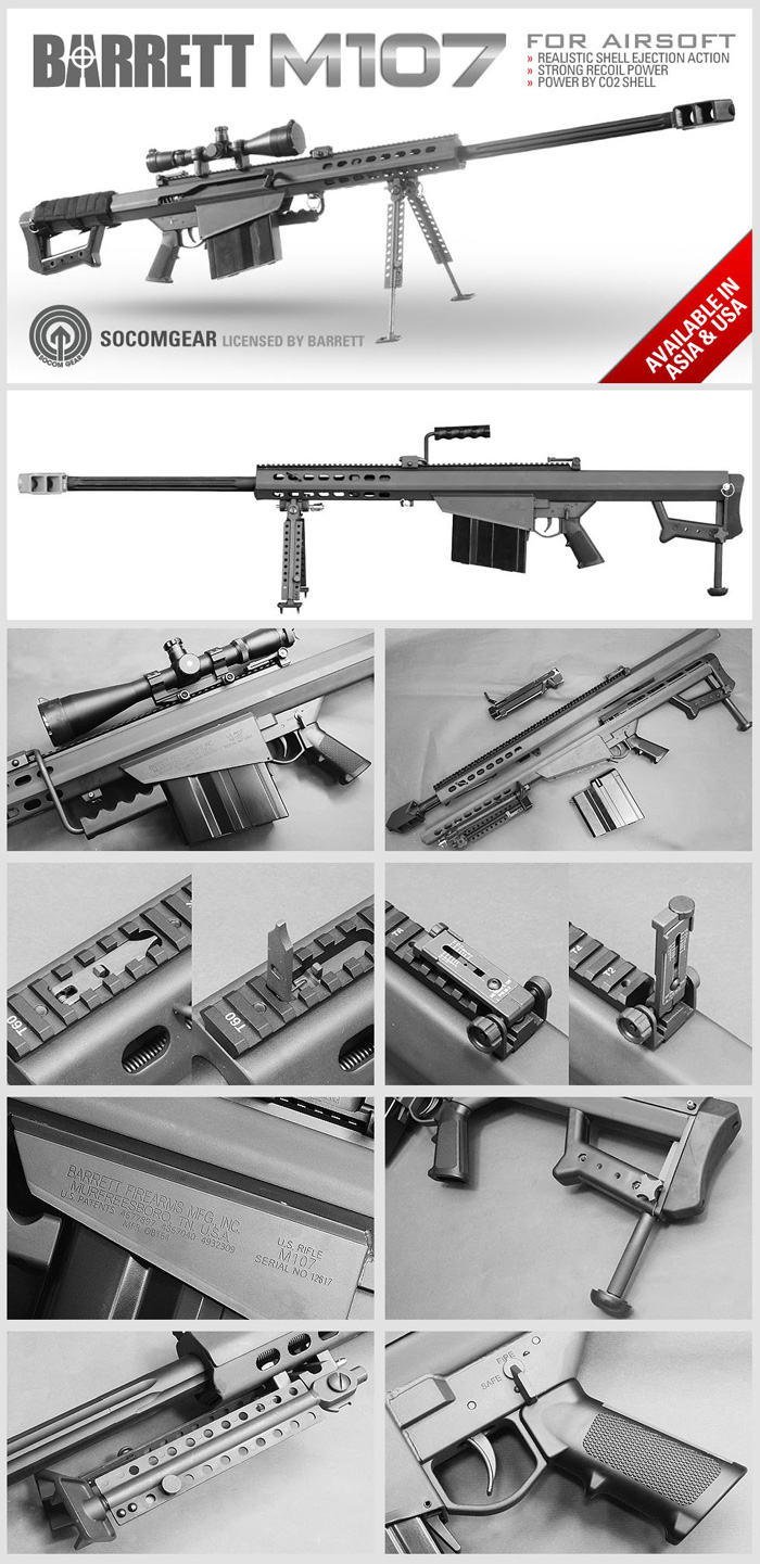 SOCOM Gear Barrett M107 Now In Asia | Popular Airsoft: Welcome To The Airsoft World