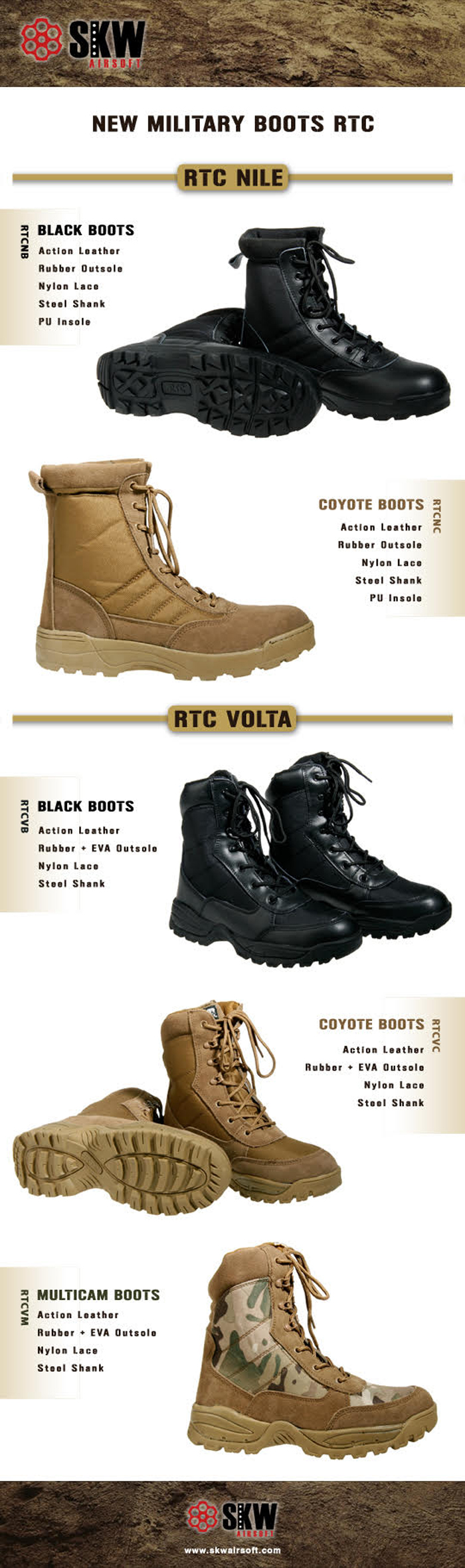 New RTC Boots In Stock At SKWAirsoft | Popular Airsoft: Welcome To The ...
