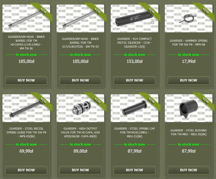 2017 Calendar, Ares & Guarder At SpecShop.pl | Popular Airsoft: Welcome ...