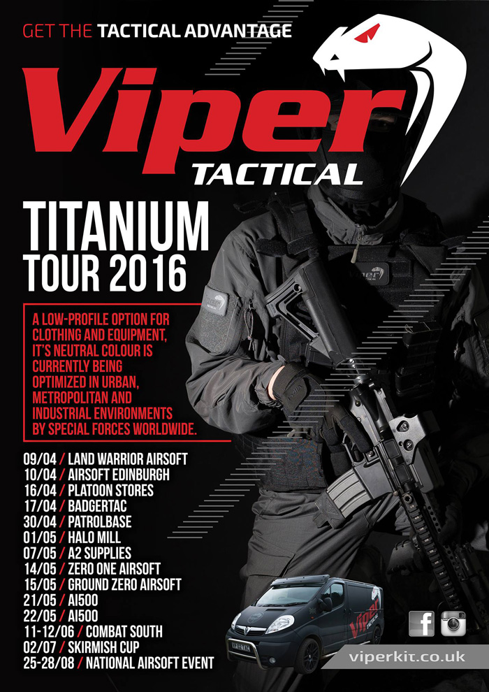 Viper Tactical Announce Titanium Tour 2016 | Popular Airsoft: Welcome ...