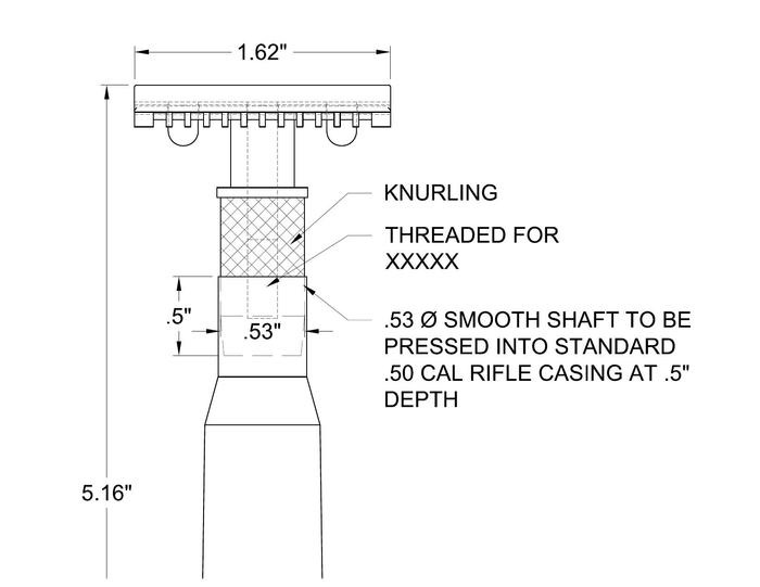 Shave Your Beard With The .50 Caliber Vulcan Razor From Coxswain USA ...