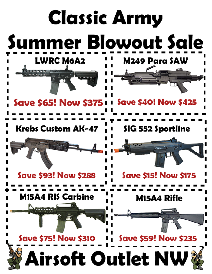AONW Classic Army Summer Blowout Sale | Popular Airsoft: Welcome To The ...