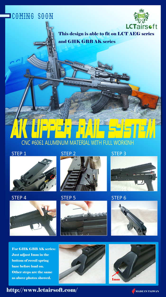 LCT AK Upper Rail System Installation | Popular Airsoft: Welcome To The ...