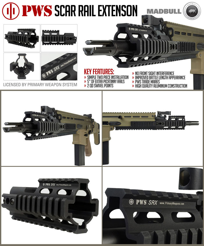 MadBull PWS SCAR Rail Extension Released | Popular Airsoft: Welcome To ...