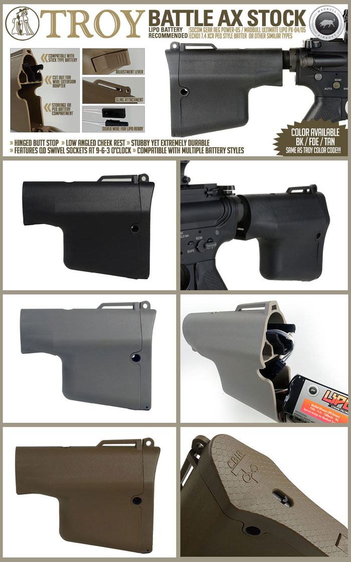 Troy battle axe stock - markhety