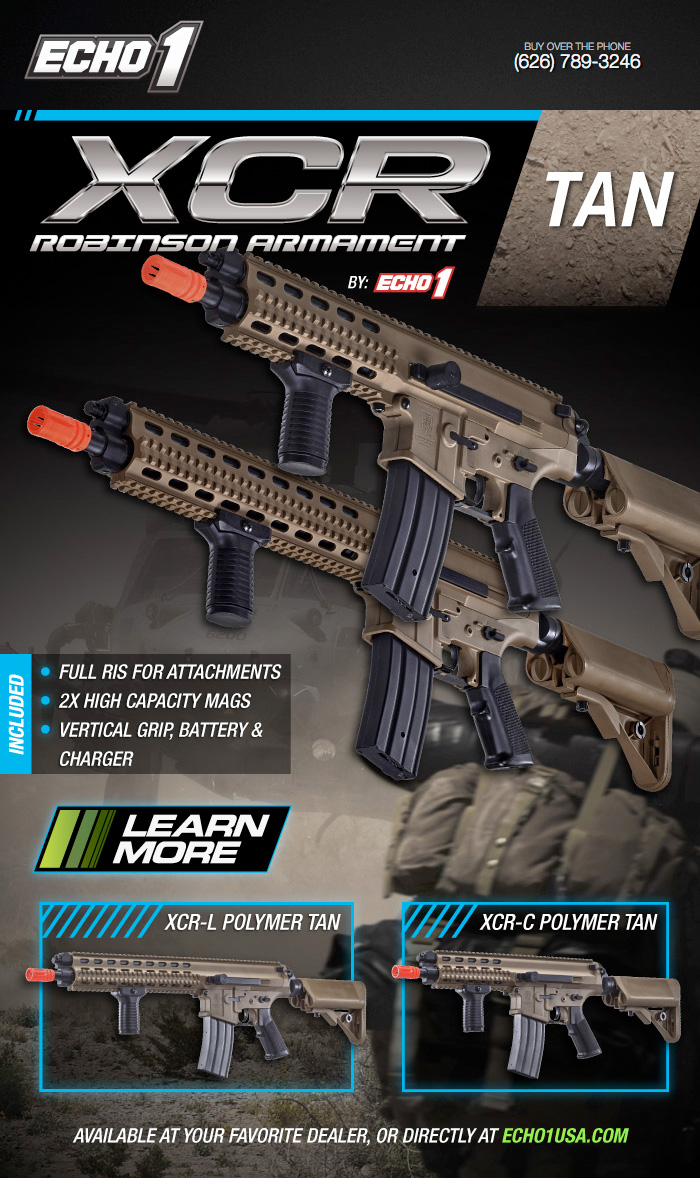 New Echo1 XCR Polymer in Tan | Popular Airsoft: Welcome To The Airsoft ...