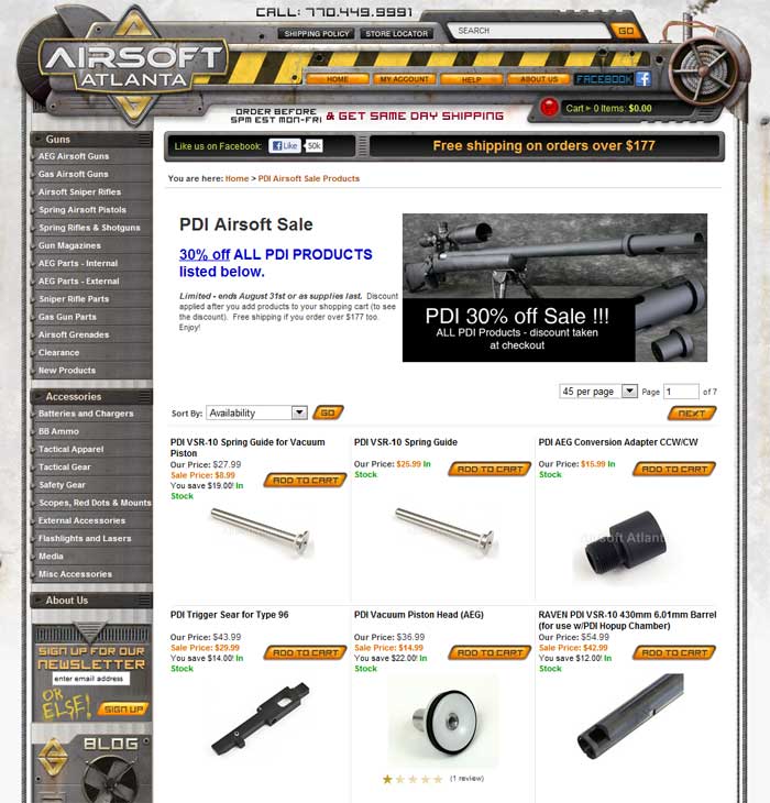 30% Off PDI Sale At Airsoft Atlanta | Popular Airsoft: Welcome To The ...