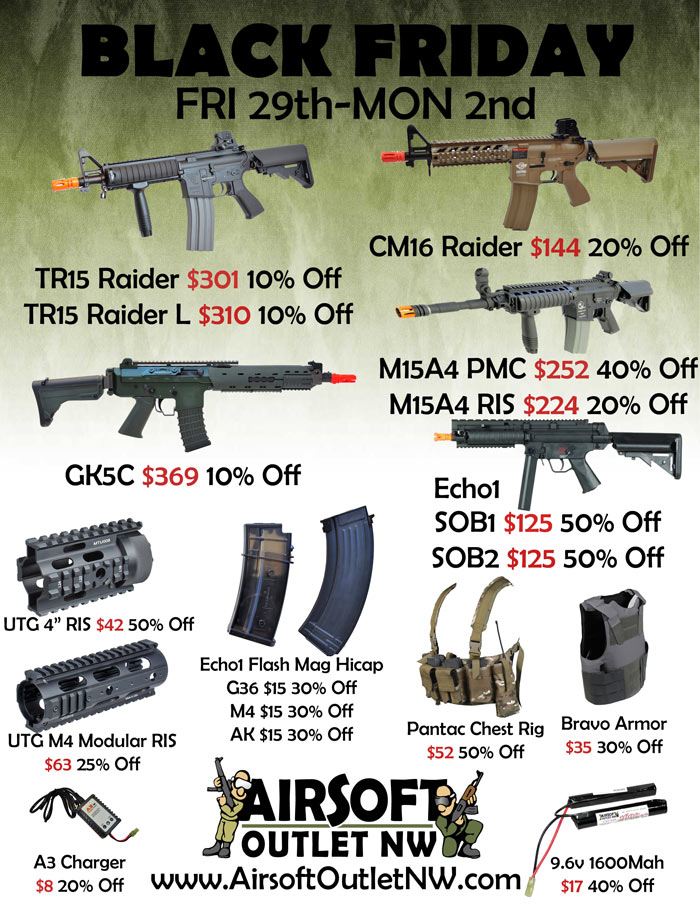 AONW Black Friday Sale News | Popular Airsoft: Welcome To The Airsoft World