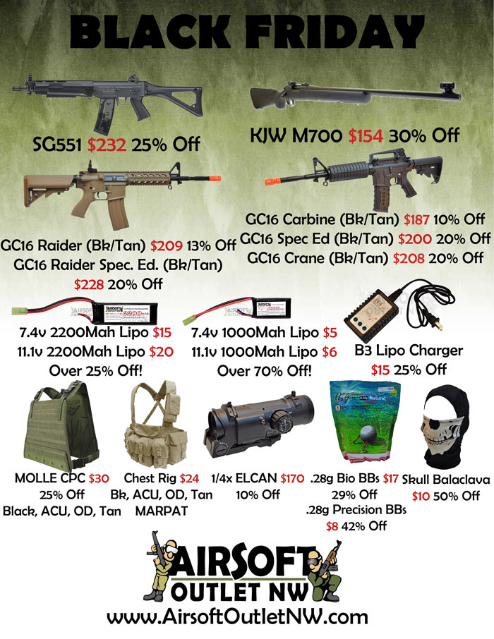 AONW Black Friday Sale News | Popular Airsoft: Welcome To The Airsoft World