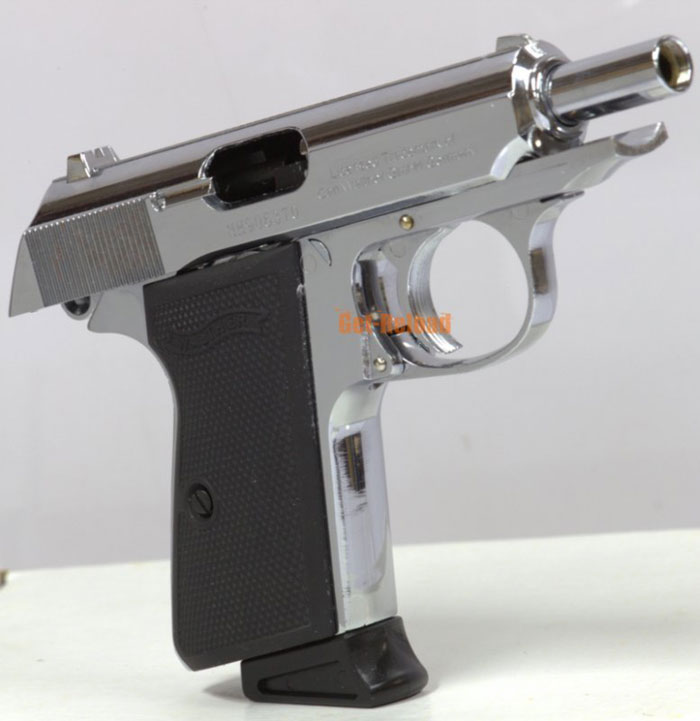 007 PPK GBB In Black and Silver At Get Reload | Popular Airsoft