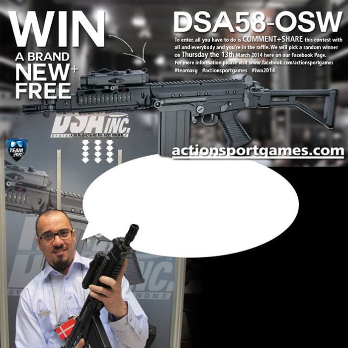 IWA 2014 DSA SA58 OSW Giveaway | Popular Airsoft: Welcome To The ...
